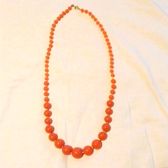 Trifari | Jewelry | Vintage Peach Color Bead Trifari Necklace | Poshmark